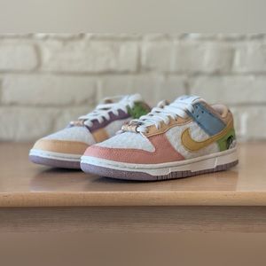 Nike | Shoes | Nike Dunk Low Se Sun Club Multi Color Sail Women Size 7 ...